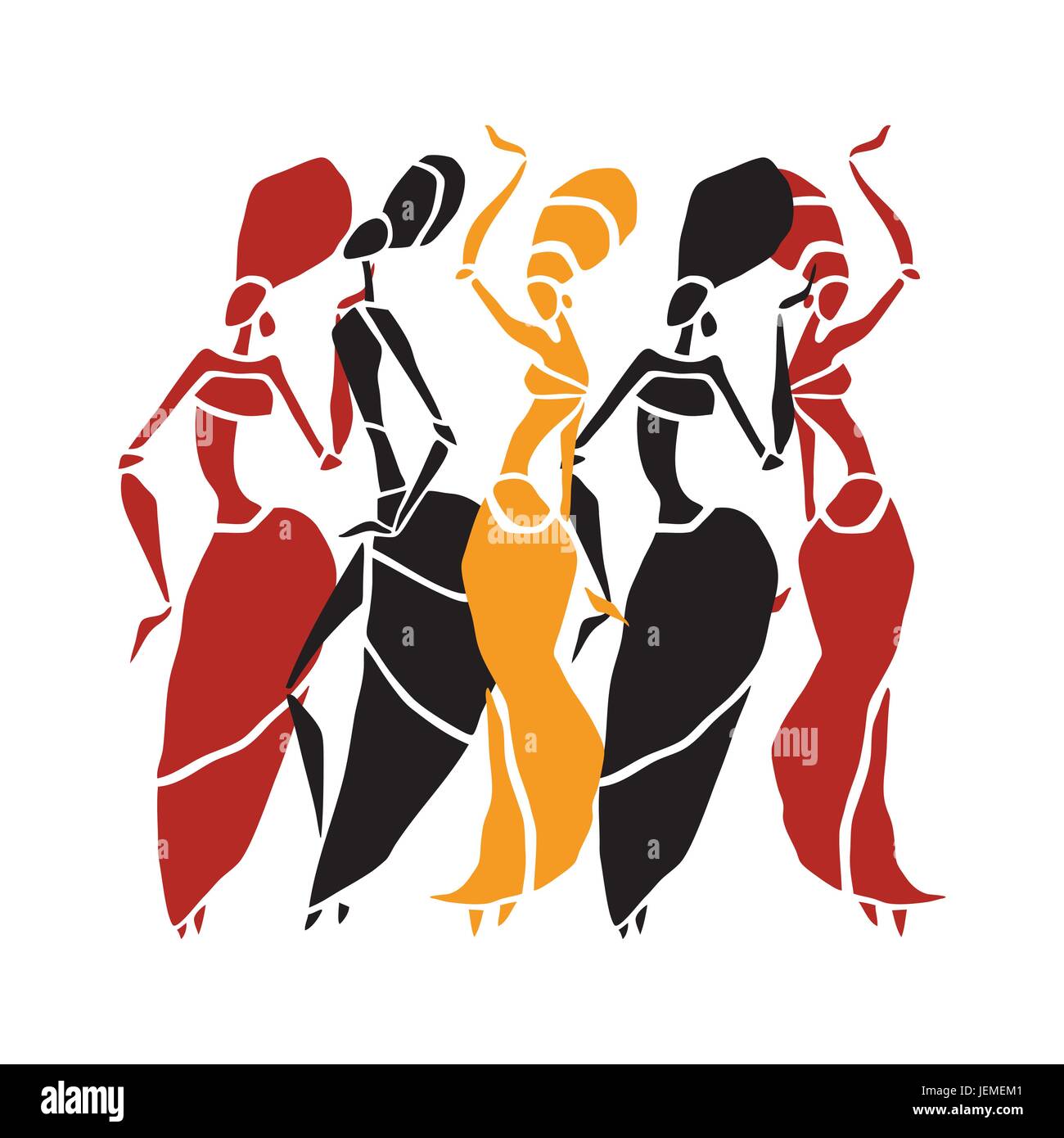 Beautiful dancers silhouette Stock Vector Image & Art - Alamy
