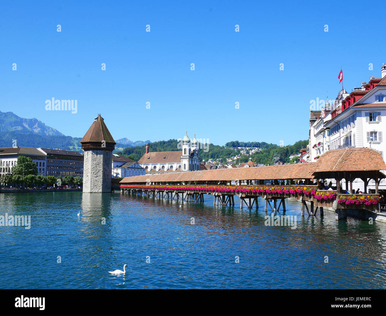 Chapel Bridge (Kapellbrucke), Lucerne, Switzerland Stock Photo - Alamy