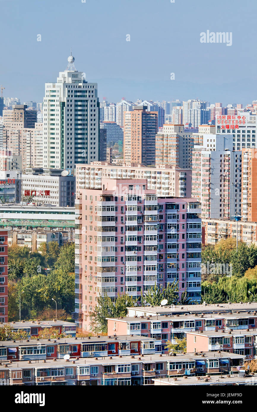 Beijing skyline on a sunny day. Beijing (Peking), is China’s capital ...