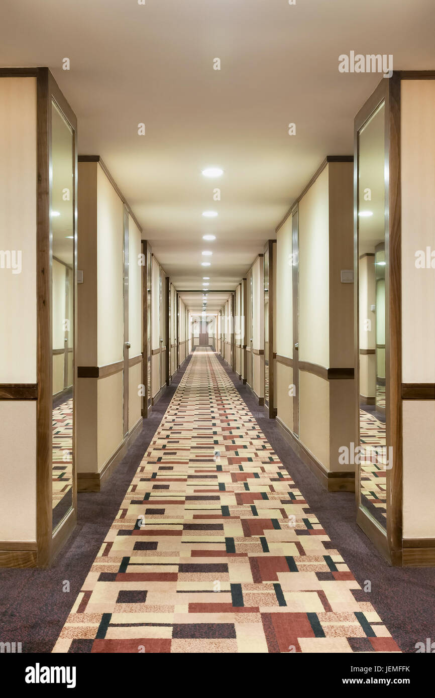 Illuminated corridor interior design hi-res stock photography and ...