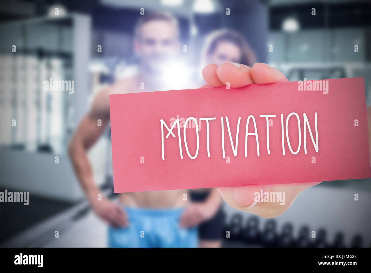 Motivation against people background Stock Photo - Alamy