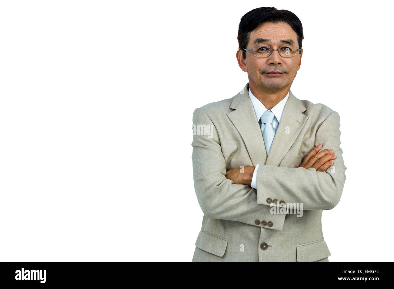 Serious businessman smiling hi-res stock photography and images - Alamy