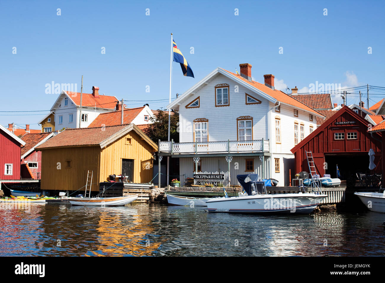 Boats at harbor Stock Photo - Alamy