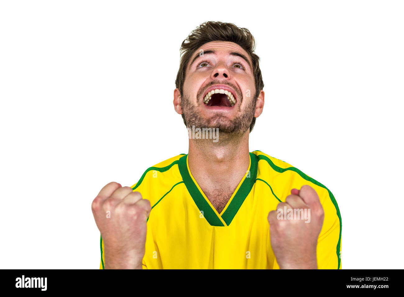 Handsome man looking up Stock Photo - Alamy