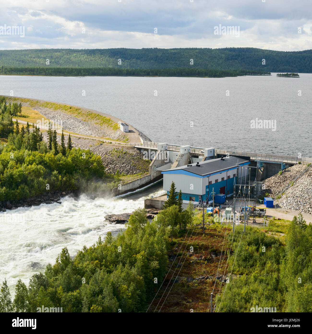Dam, high angle view Stock Photo - Alamy