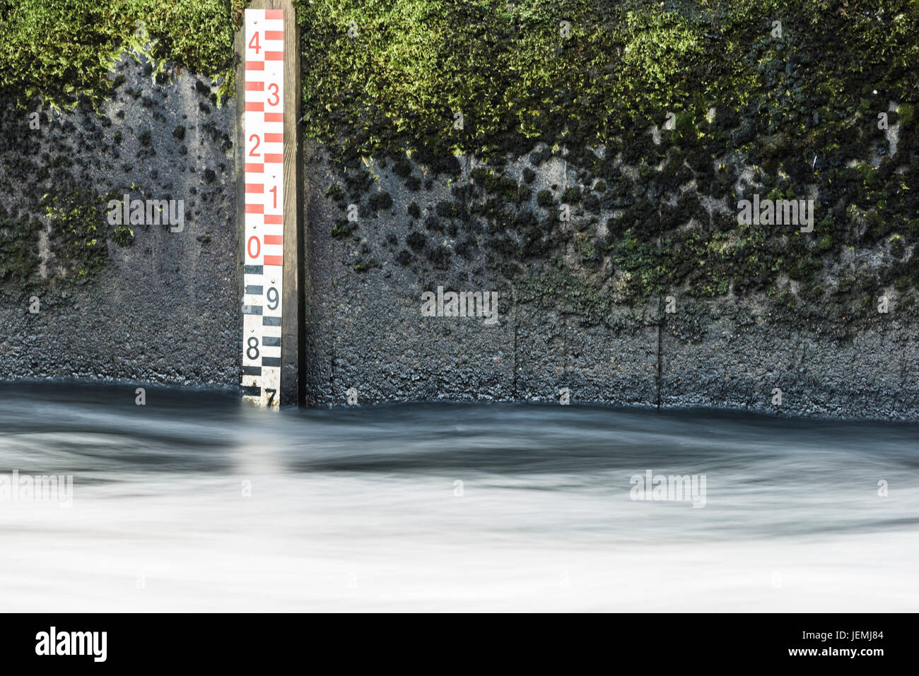 Water gauge, close-up Stock Photo - Alamy
