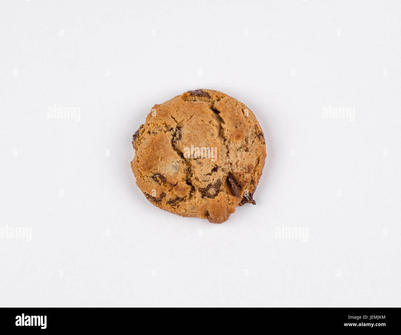 chocolate chip cookies isolated on white background with shadow Stock ...