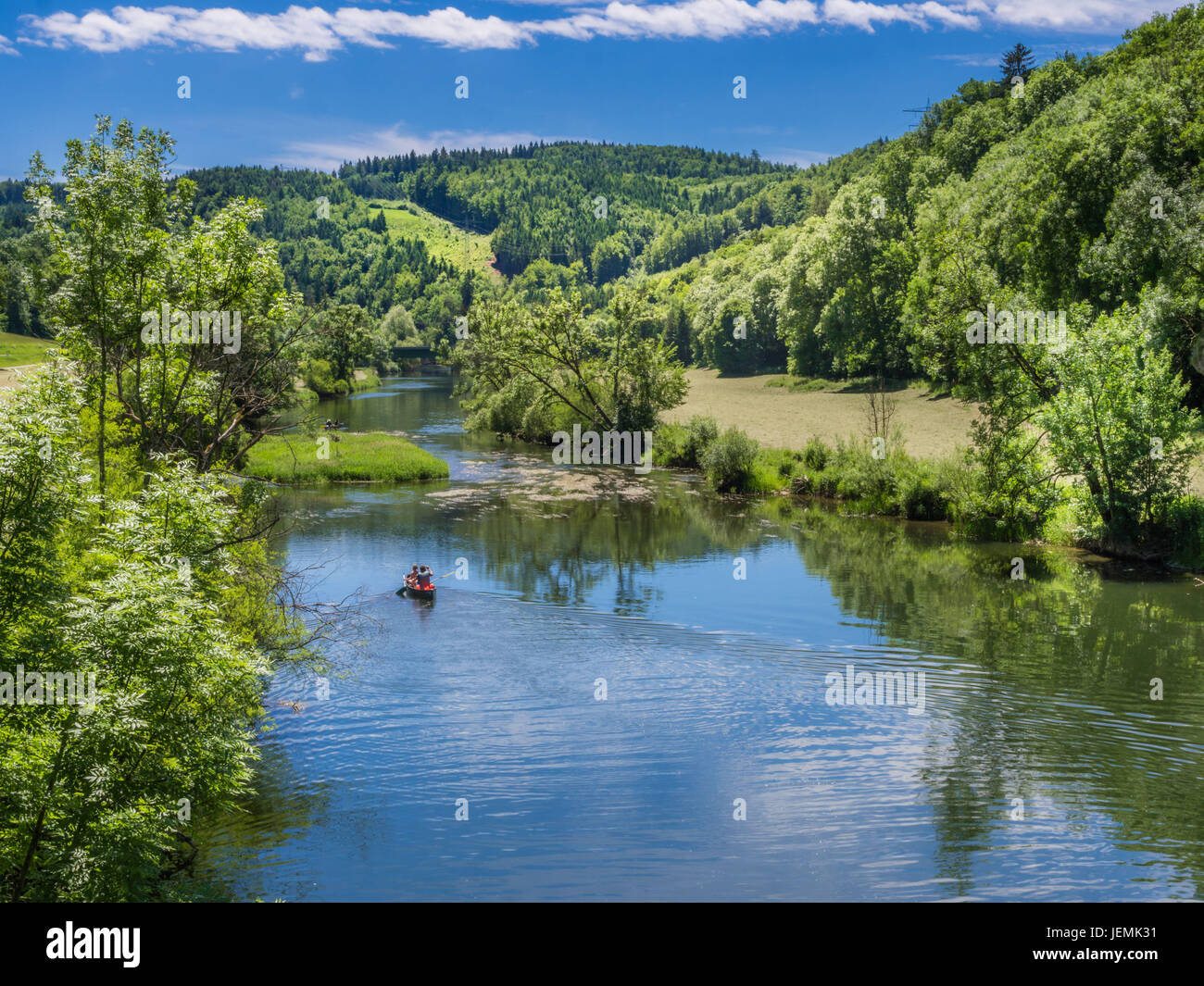 Canoe danube river upper danube valley hi-res stock photography and ...