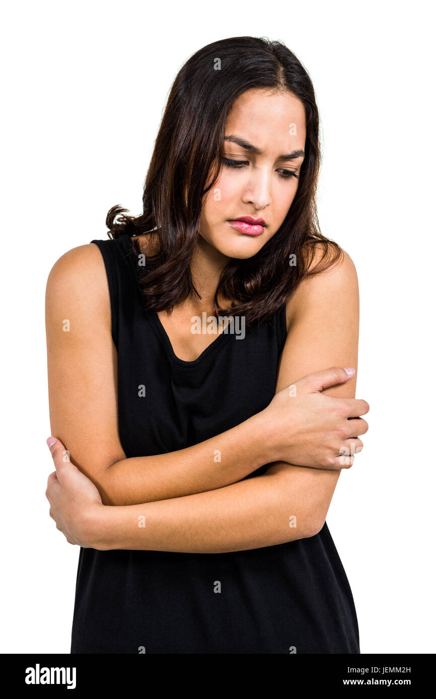 Upset beautiful woman Stock Photo - Alamy