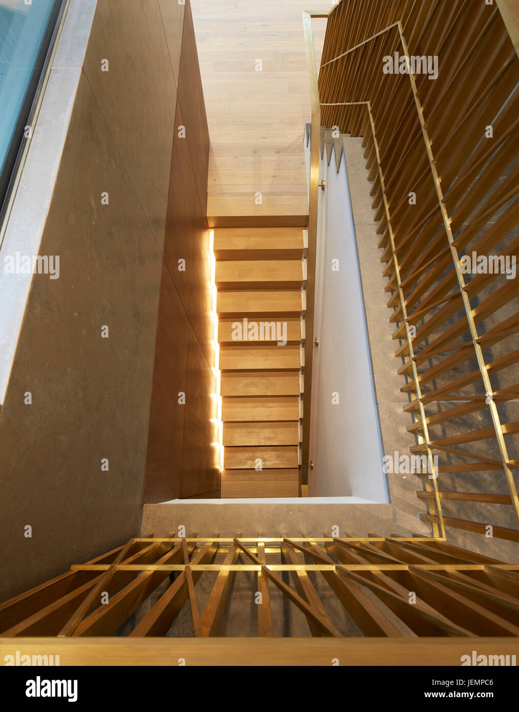 Abstract staircase view. Kings Cross Tapestry, London, United Kingdom ...