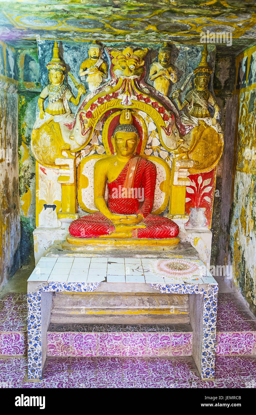 PILIMATHALAWA, SRI LANKA - NOVEMBER 11, 2016: Interior of Vijayantha ...