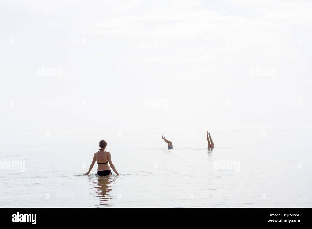 People in sea Stock Photo - Alamy