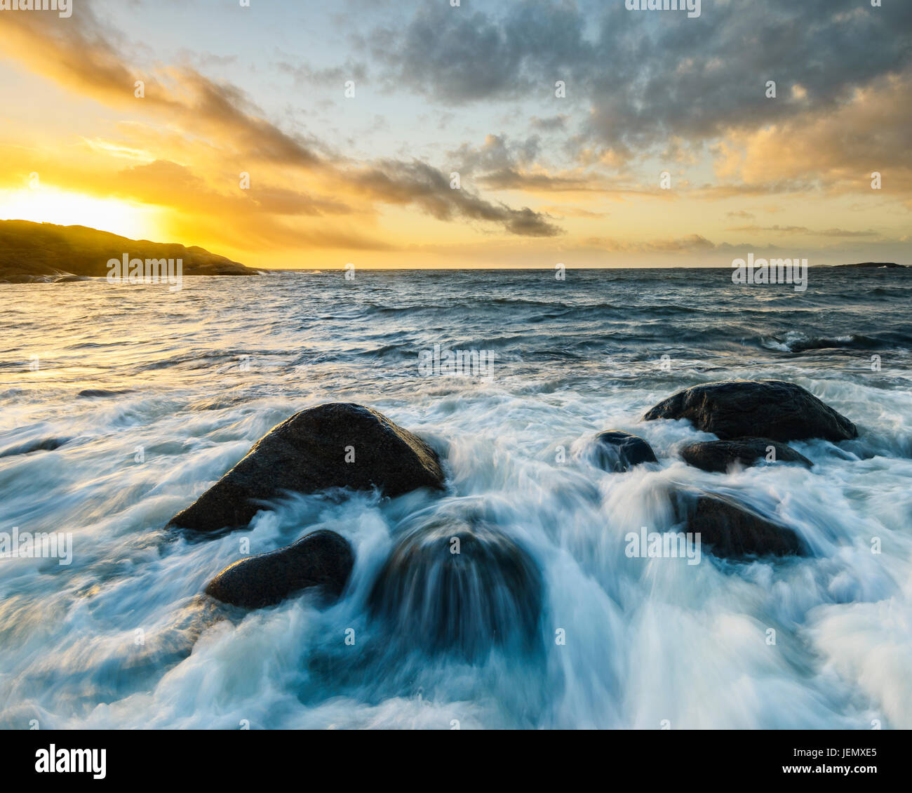 Sea waves, long exposure Stock Photo - Alamy