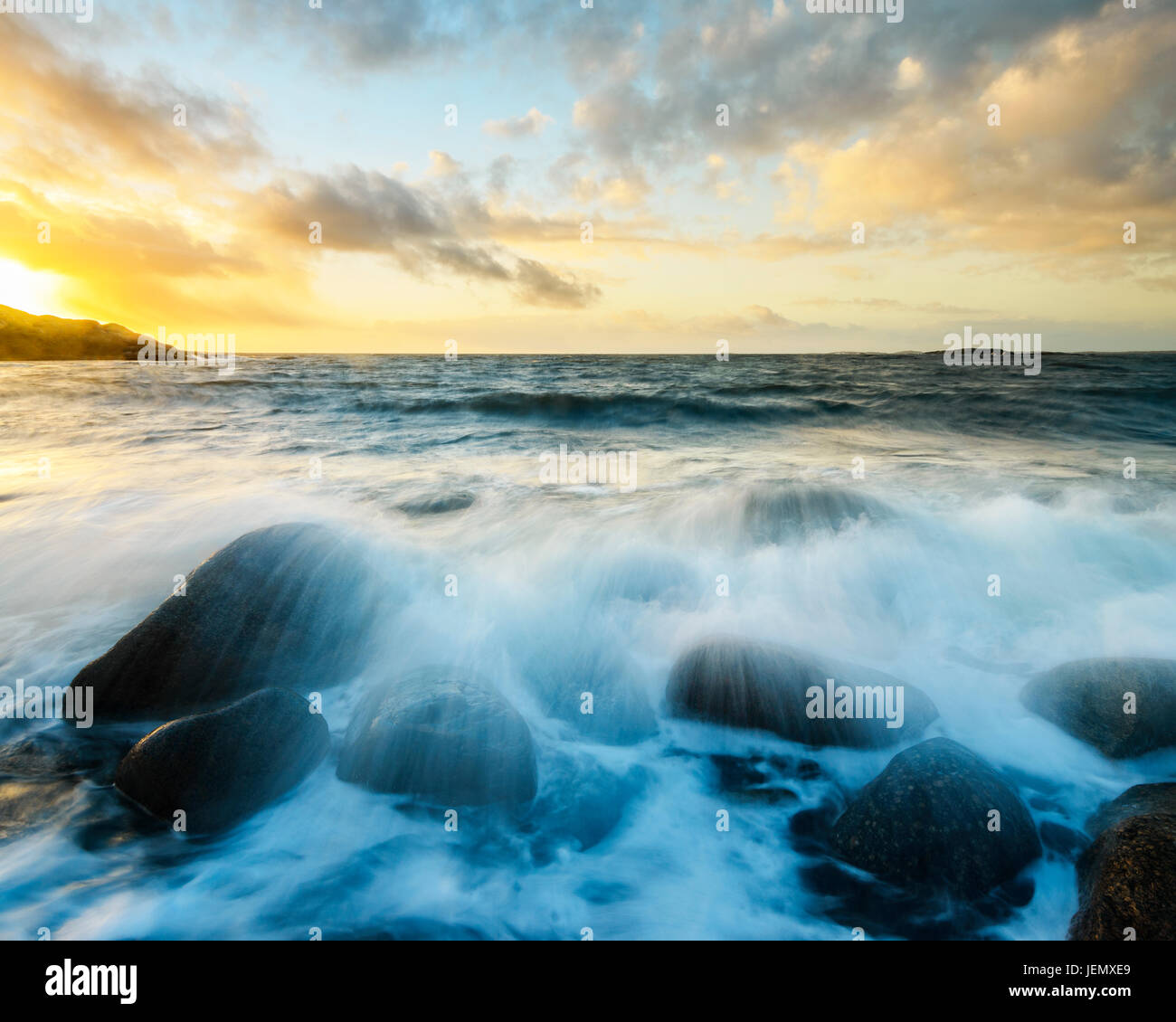 Sea waves, long exposure Stock Photo - Alamy