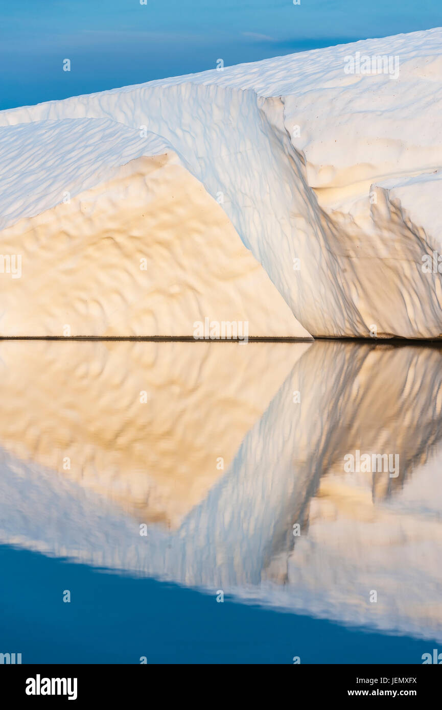 Ice reflecting in water Stock Photo - Alamy