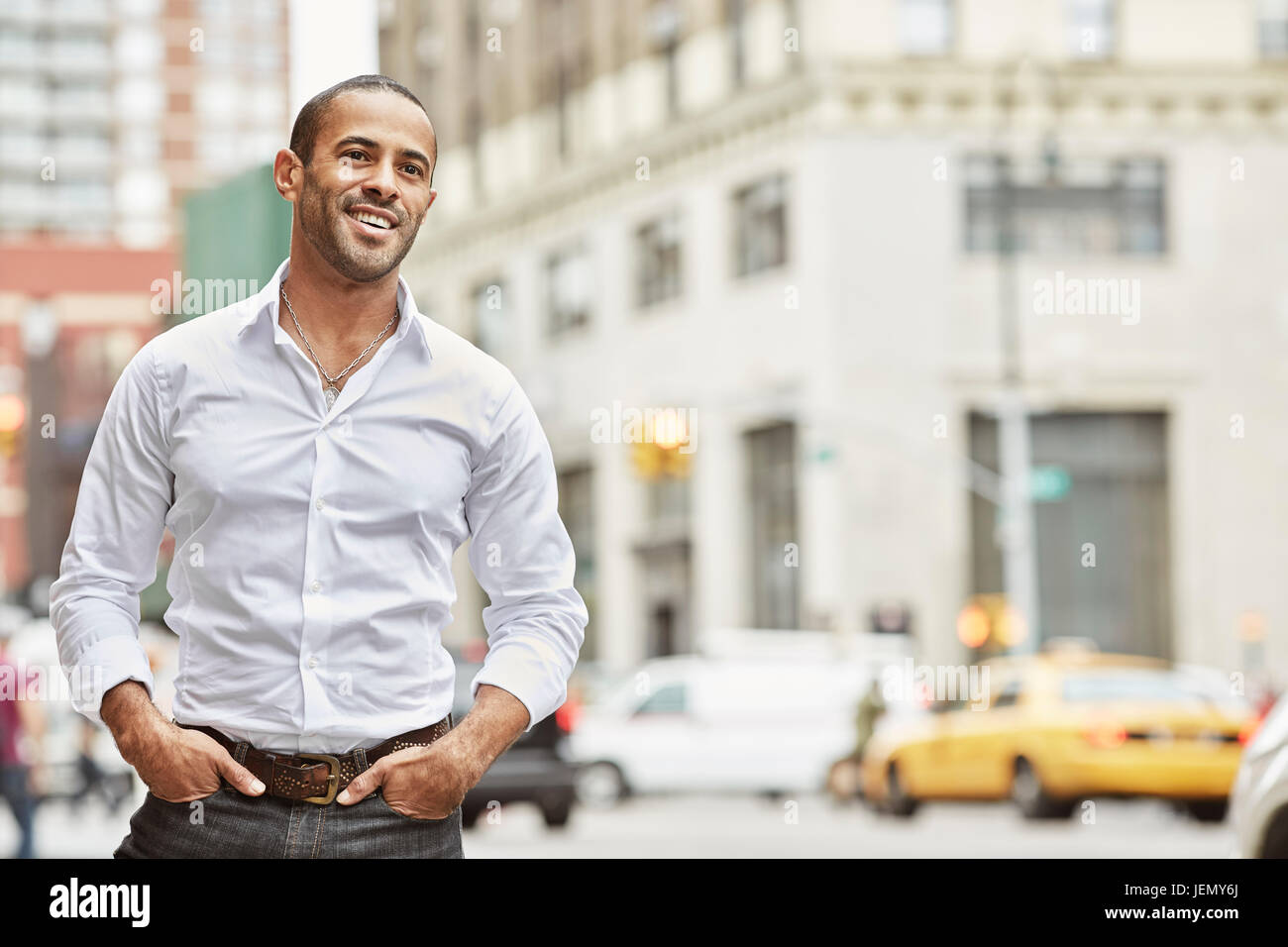 Portrait of smiling man Stock Photo - Alamy