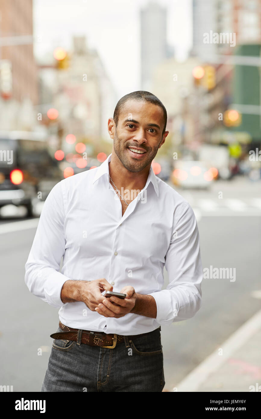 Portrait of smiling man Stock Photo - Alamy
