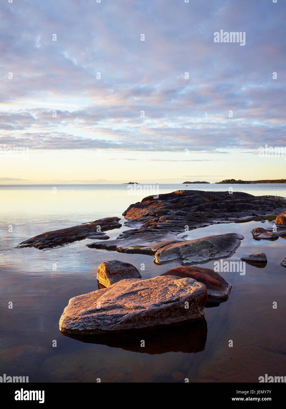 Rocks in water Stock Photo - Alamy