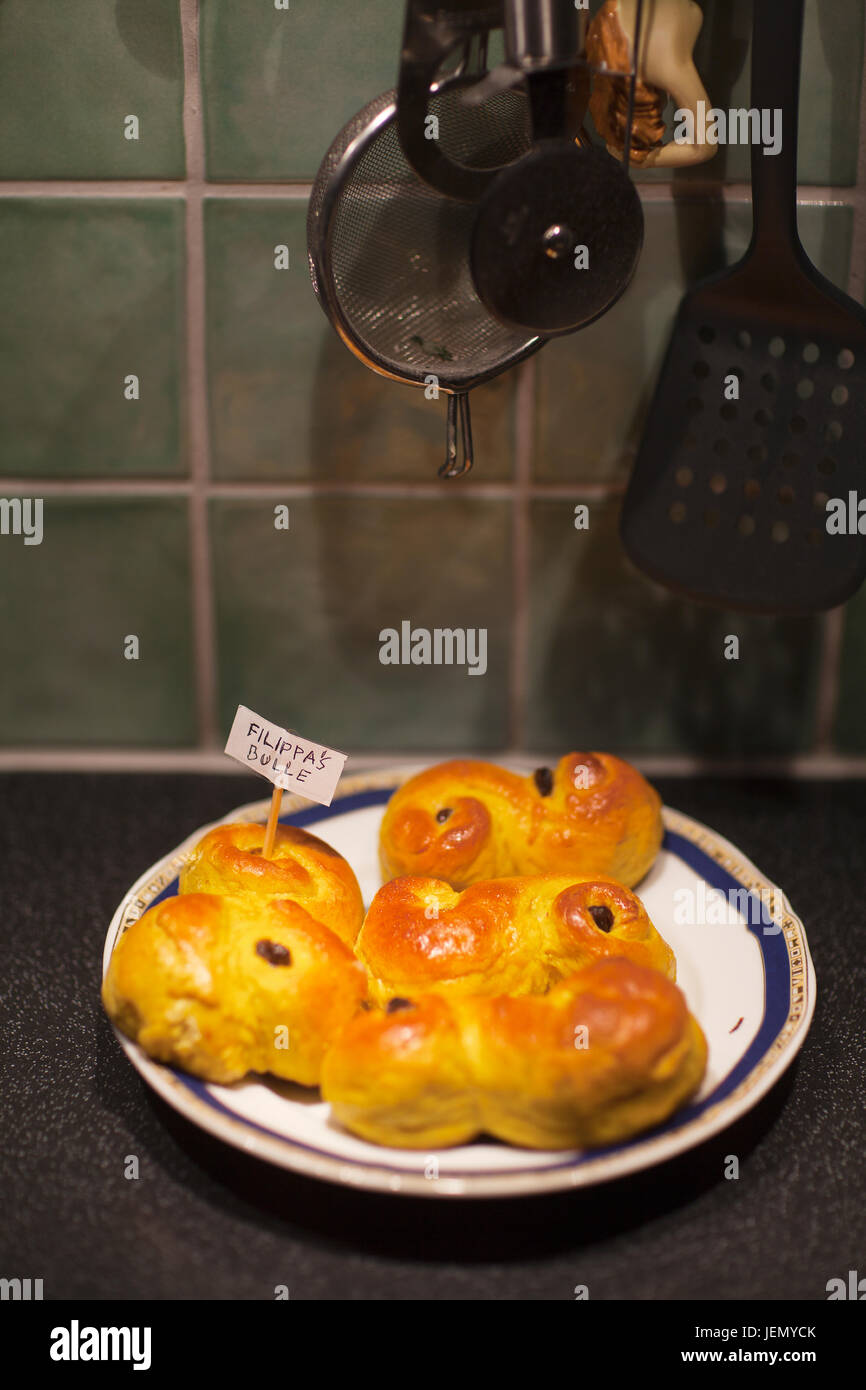 Swedish saffron bun hi-res stock photography and images - Alamy