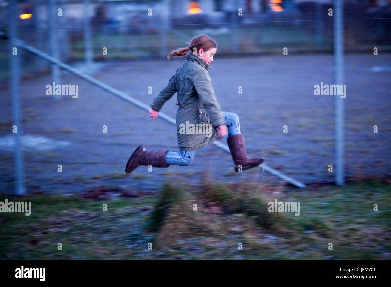 Pony jumping fence hi-res stock photography and images - Alamy