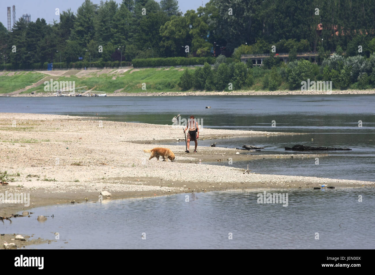 Po river italy drought hi-res stock photography and images - Alamy