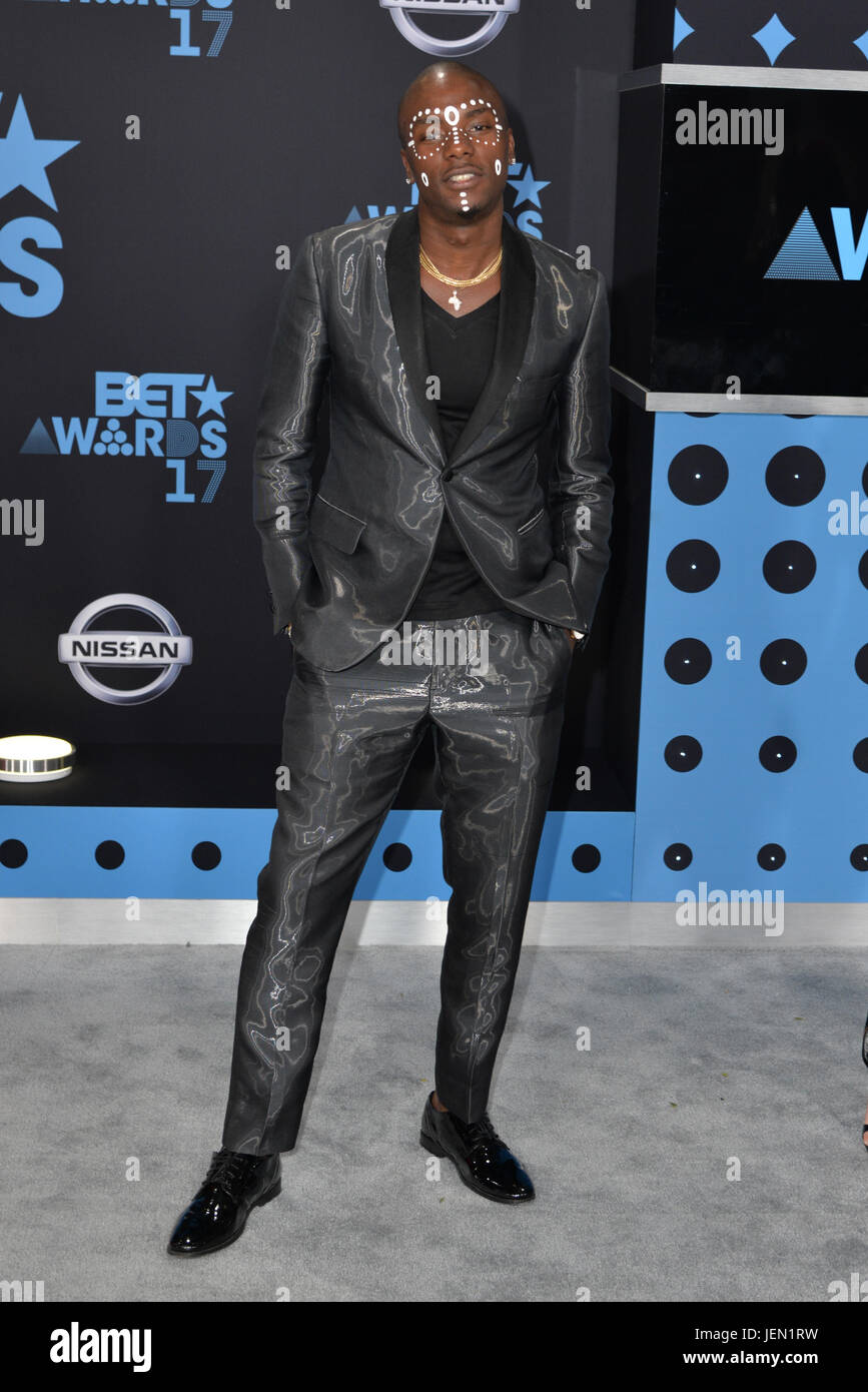 Los Angeles, Ca, USA. 25th June, 2017. Young Paris arriving to the BET ...