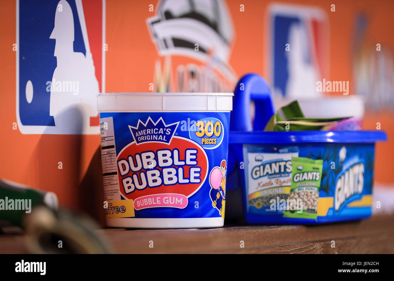 Miami, Florida, USA. 25th June, 2017. Big buckets of bubble gum and ...