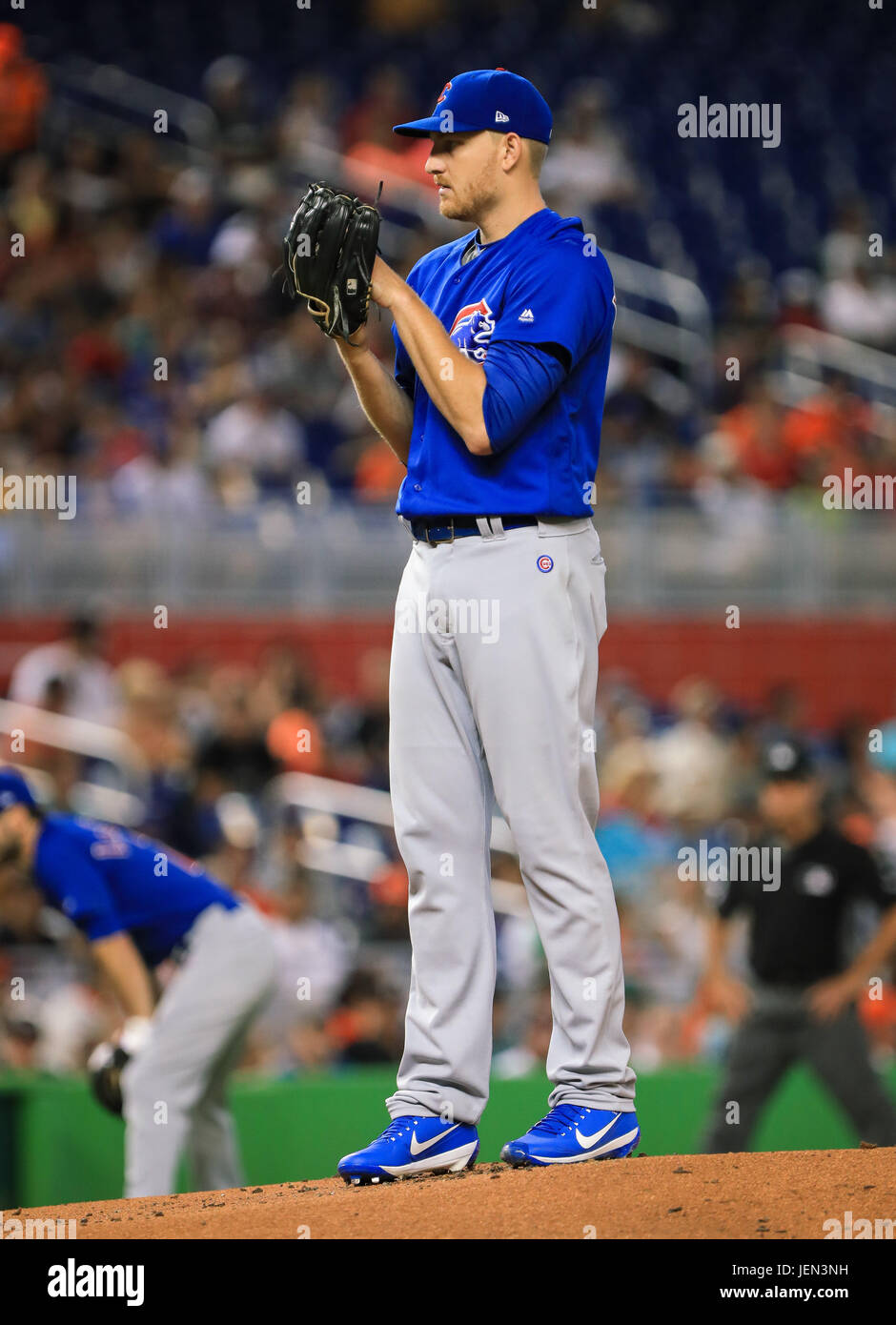 Miami, Florida, USA. 25th June, 2017. Chicago Cubs starting pitcher ...