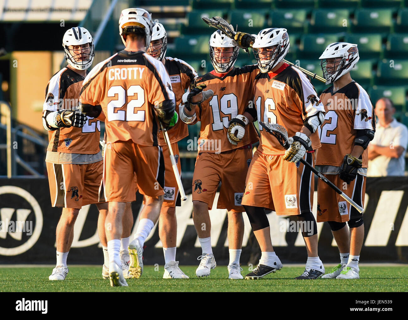 Overtime. 24th June, 2017. Rochester Rattlers midfielder Jack Curran ...