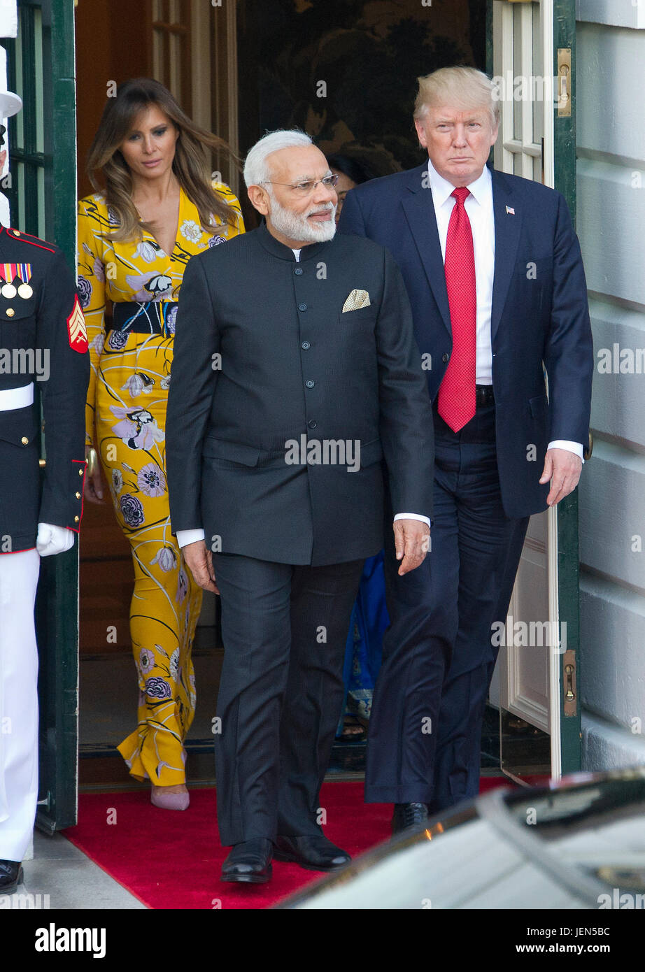 United States President Donald J. Trump and first lady Melania Trump ...