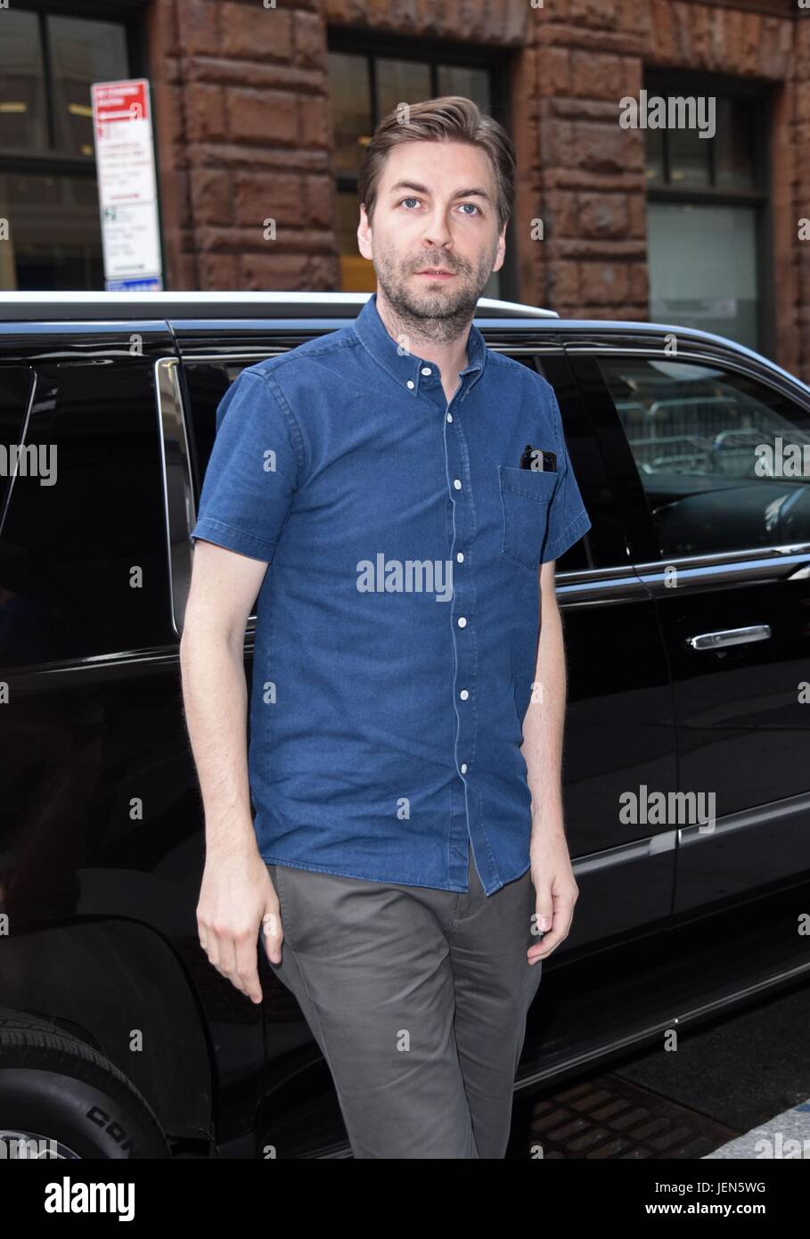 New York, NY, USA. 26th June, 2017. Jon Watts out and about for ...