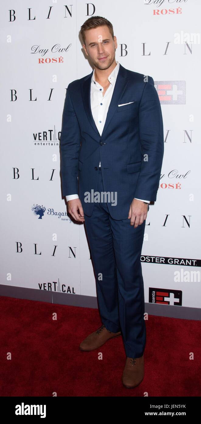 New York, NY, USA. 26th June, 2017. Drew Moerlein at arrivals for BLIND ...