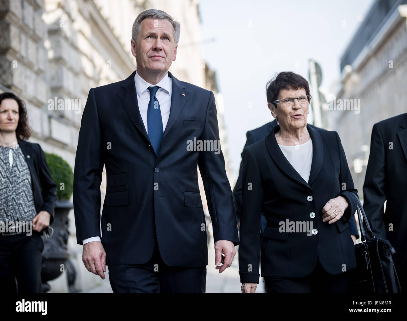Berlin, Germany. 27th June, 2017. Former German President Christian ...