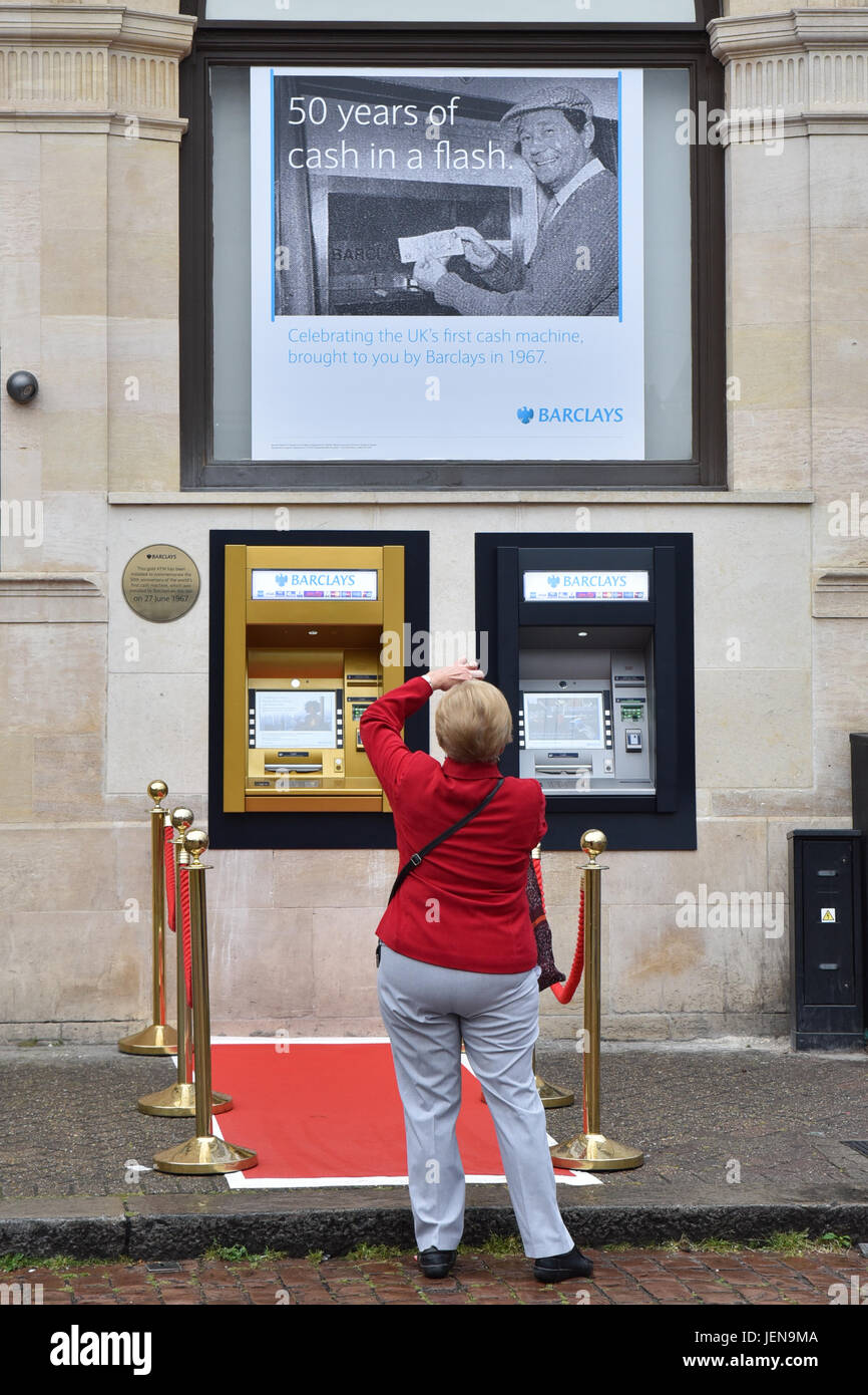 Enfield Town, London, UK. 27th June, 2017. Barclays bank in Enfield ...