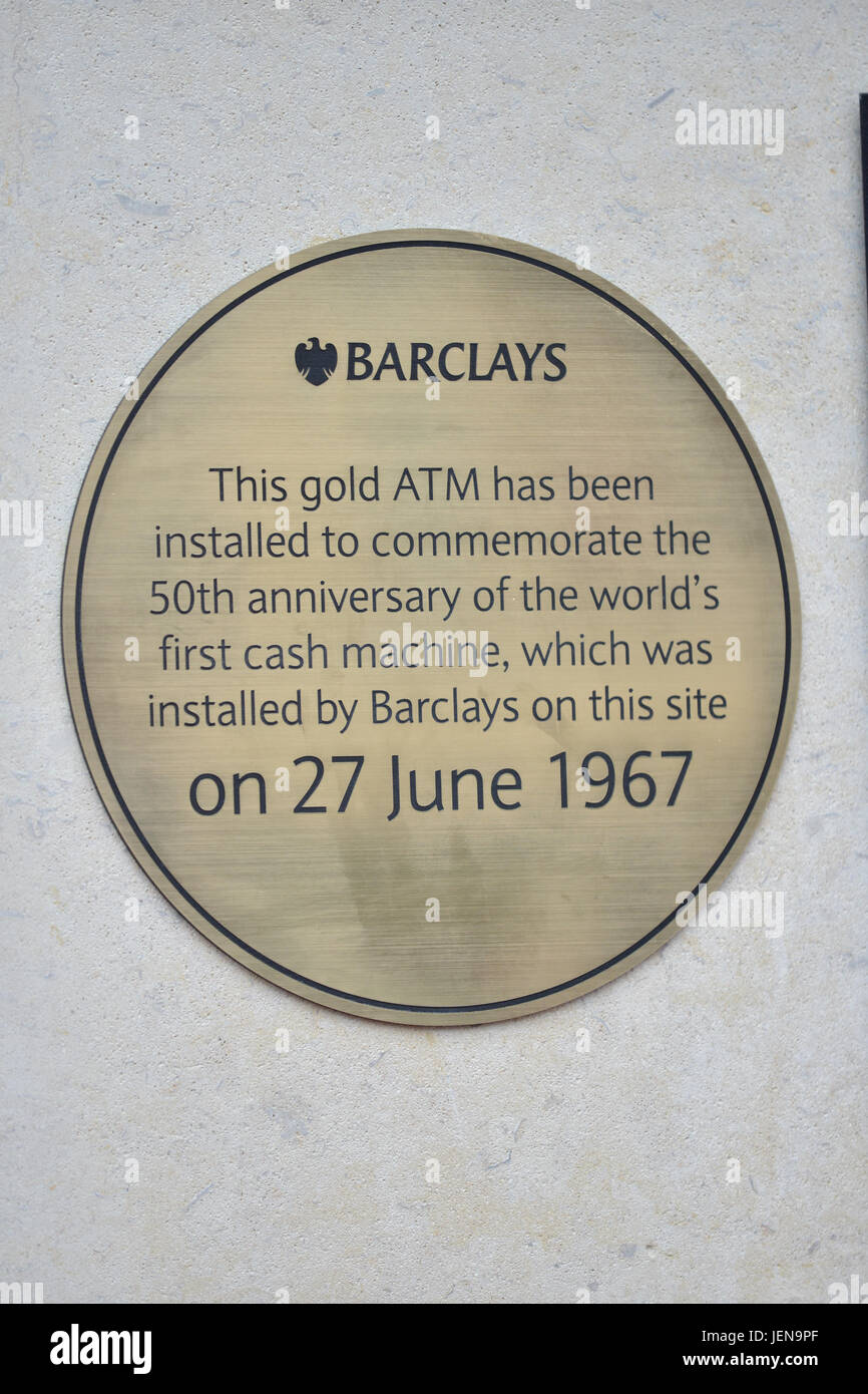 Enfield Town, London, UK. 27th June, 2017. Barclays bank in Enfield ...