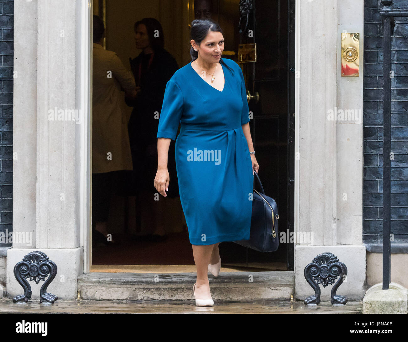 International development secretary priti patel leaves 10 downing street hi-res stock ...