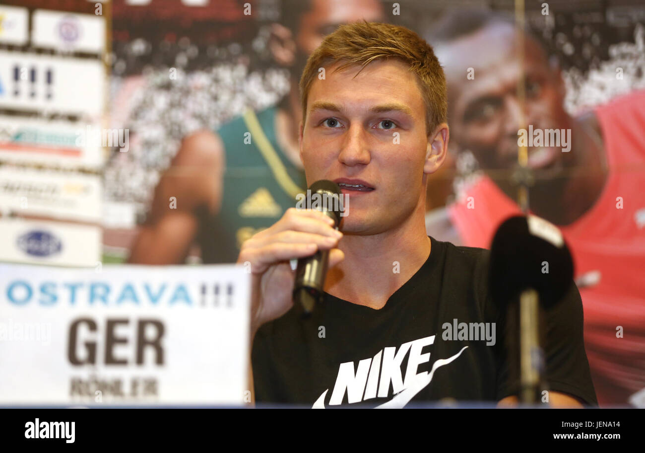 Ostrava, Czech Republic. 27th June, 2017. Javelin thrower Thomas Rohler ...