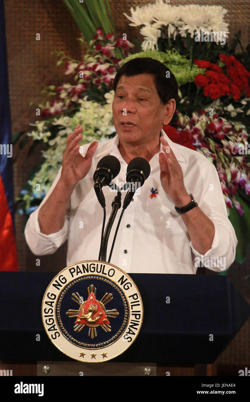 Manila, Philippines. 27th June, 2017. Philippine President Rodrigo ...