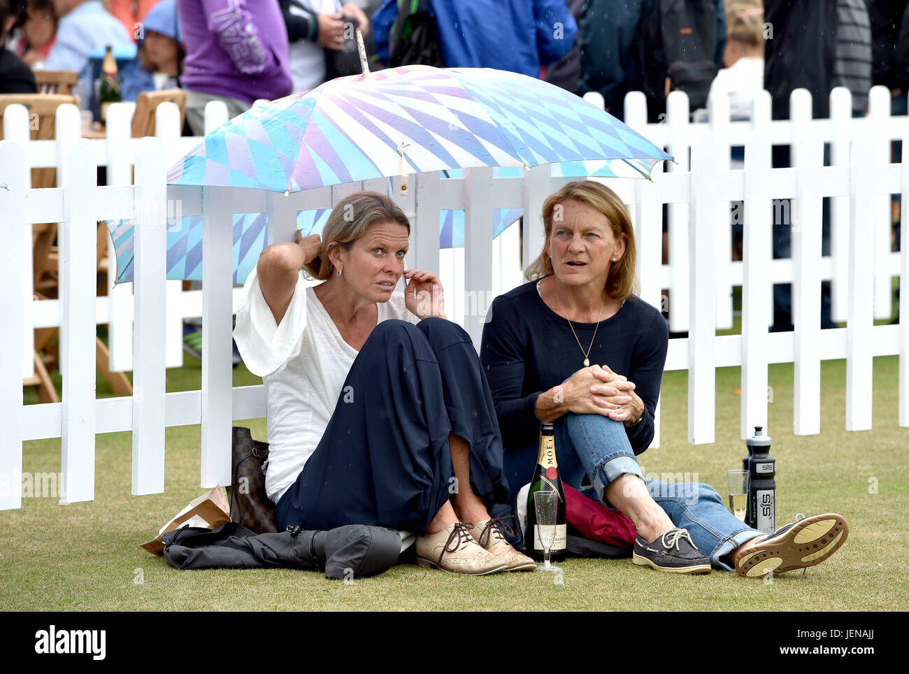 Eastbourne Sussex, UK. 27th June, 2017. These ladies persist with their ...