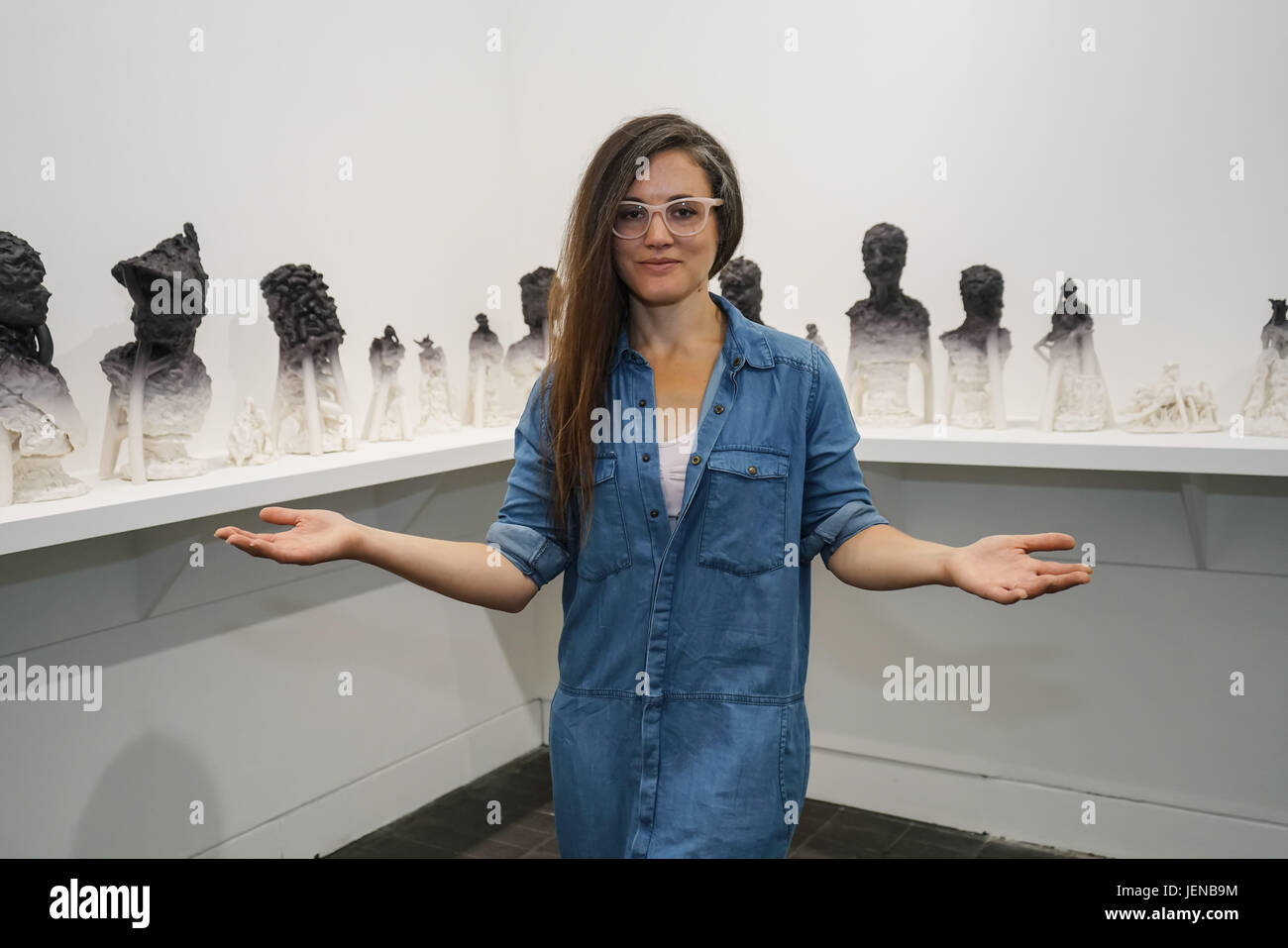 London, UK. 26th June, 2017. Artist Jessica Harrison - 54 pins, 44 ...