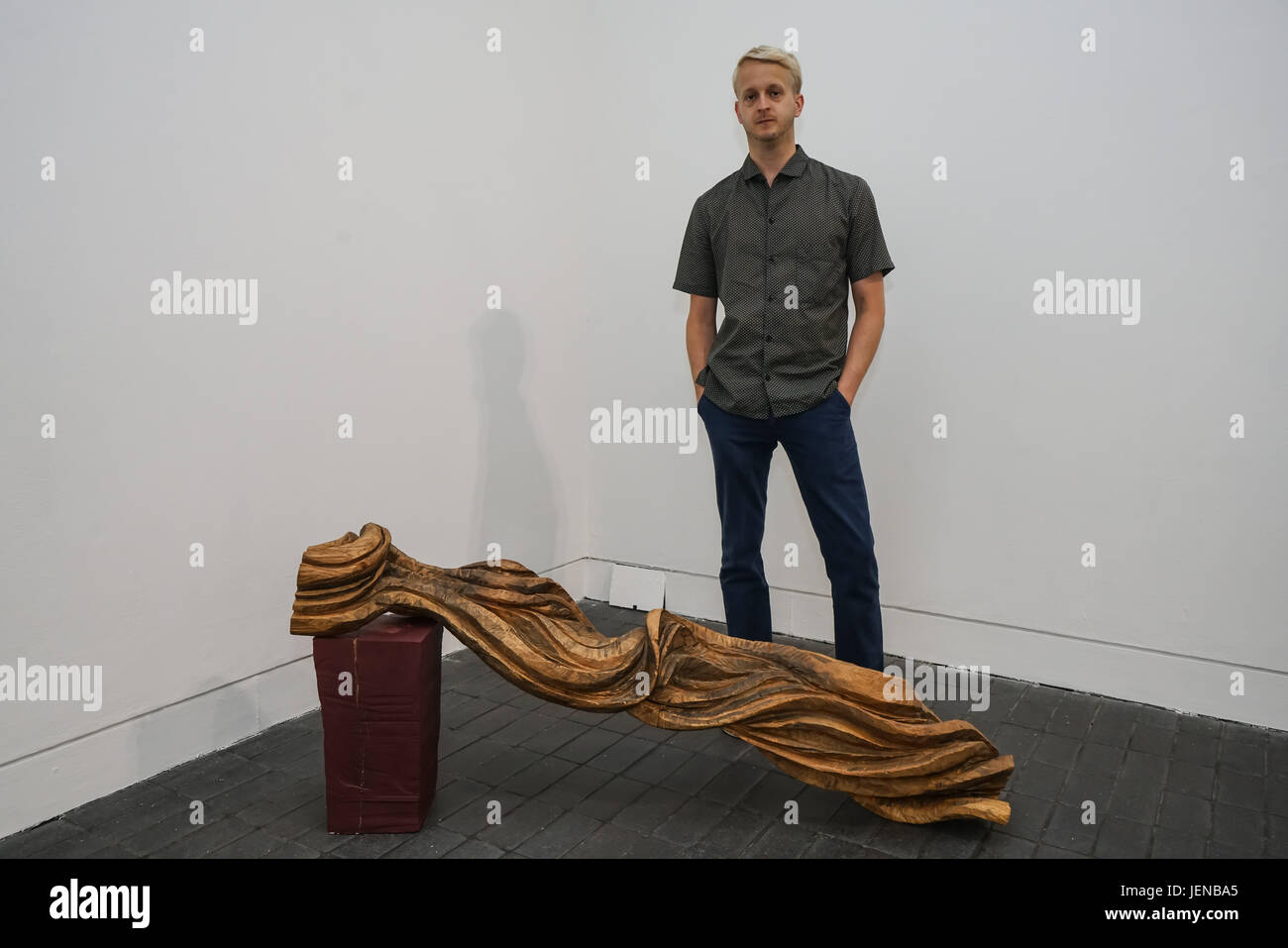 London, UK. 26th June, 2017. Artist Sam Bakewell PHOTOCALL at Jerwood ...