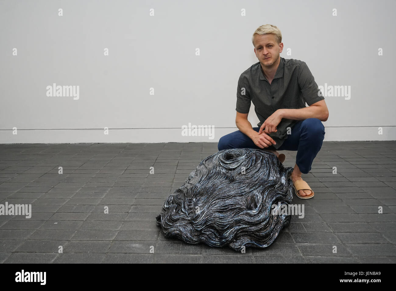 London, UK. 26th June, 2017. Artist Sam Bakewell PHOTOCALL at Jerwood ...