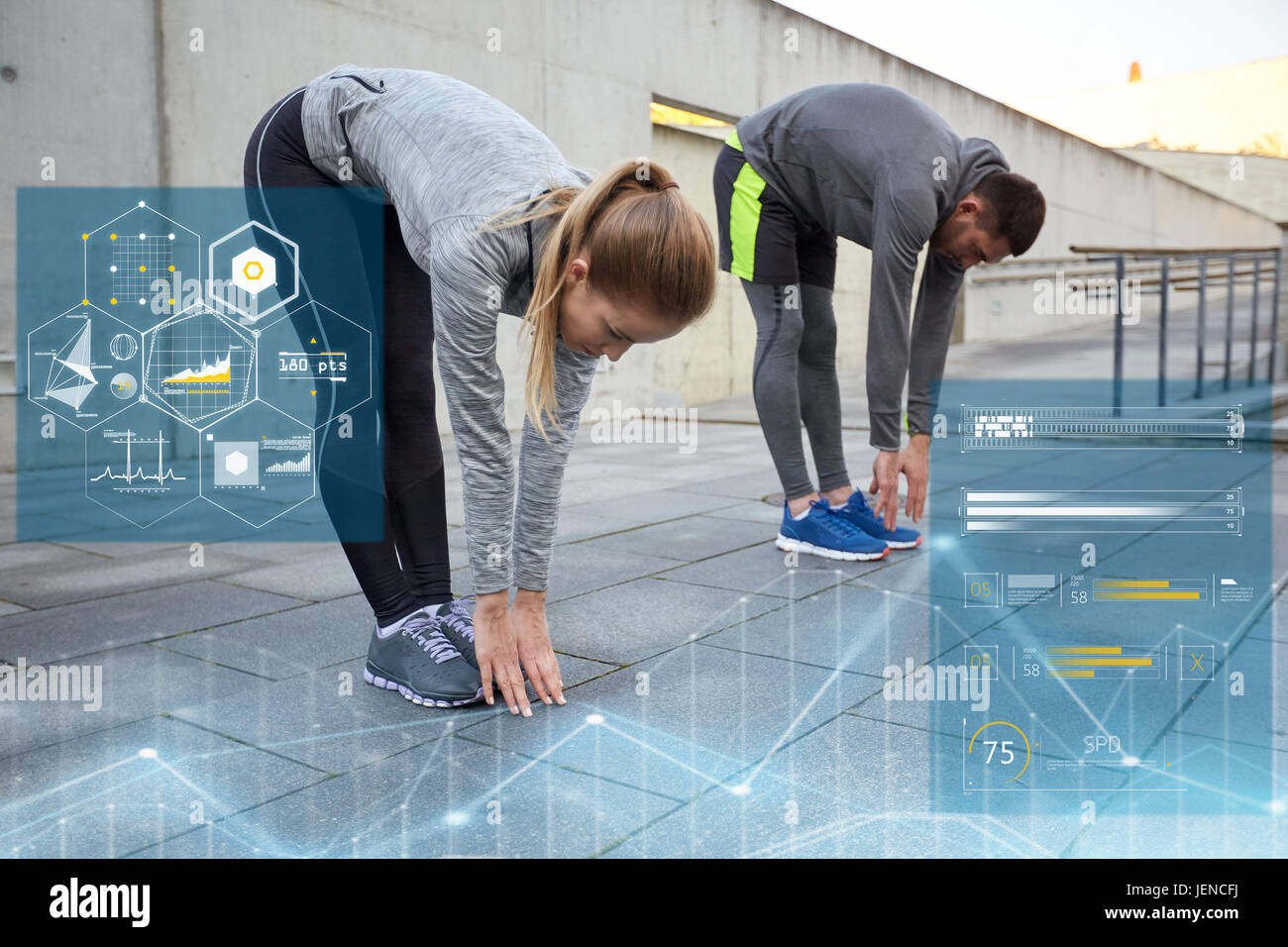 Bending forward hi-res stock photography and images - Alamy