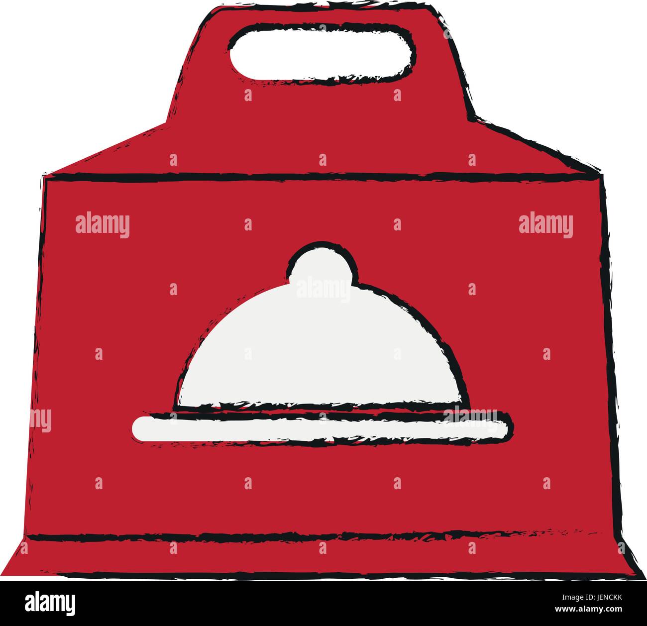 box with platter symbol food delivery icon image Stock Vector Image ...