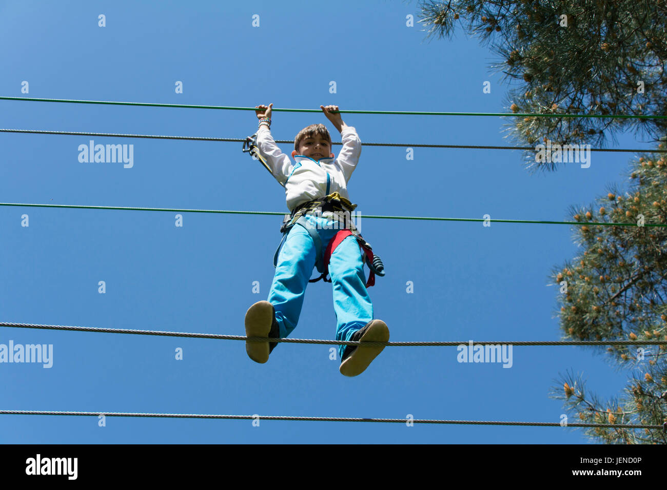 Tightrope walking or funambulism at hi-res stock photography and images ...