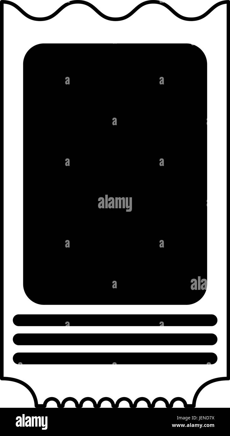 Cinema ticket stub blank Stock Vector Images - Alamy