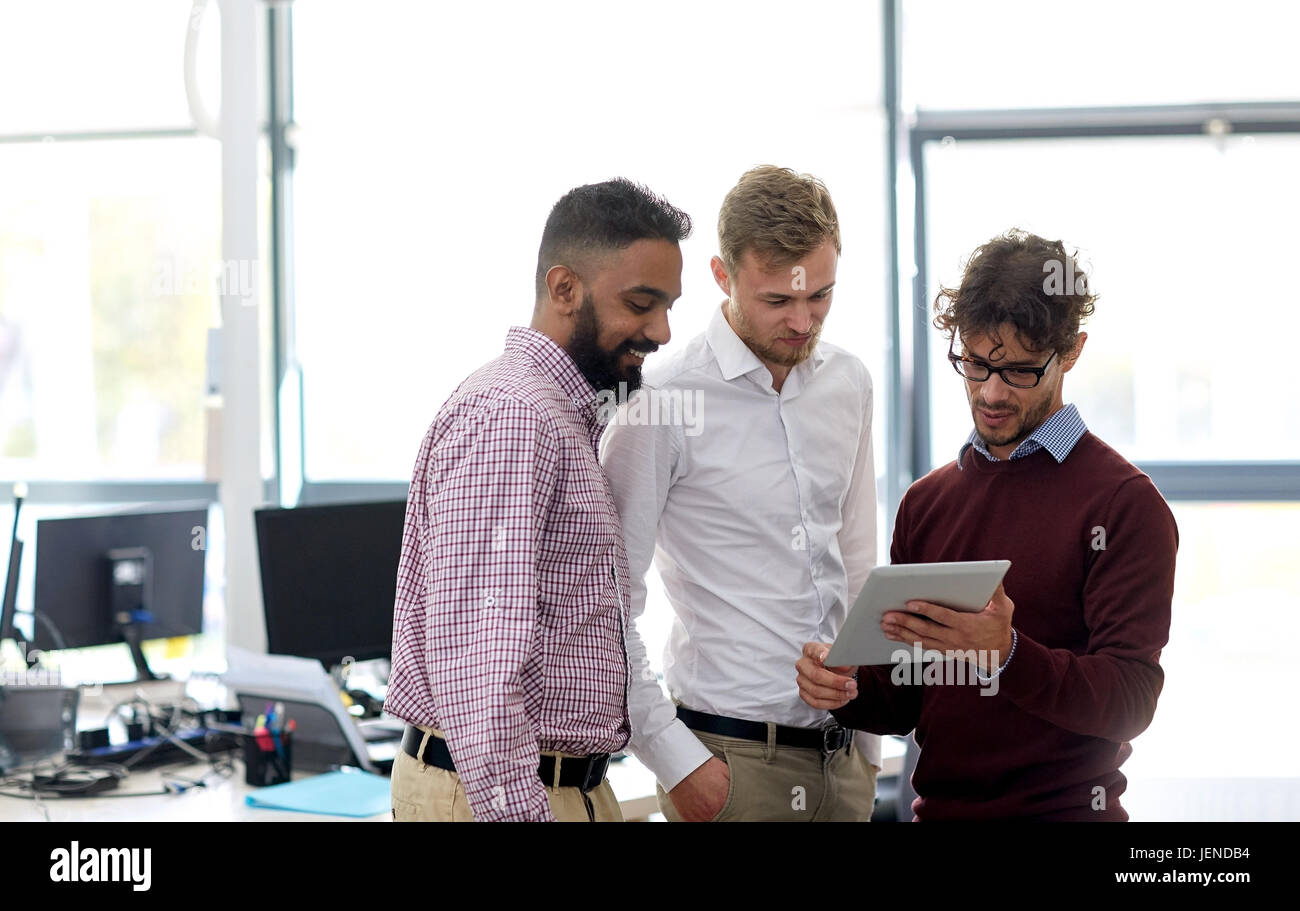 Indian male office worker team hi-res stock photography and images - Alamy