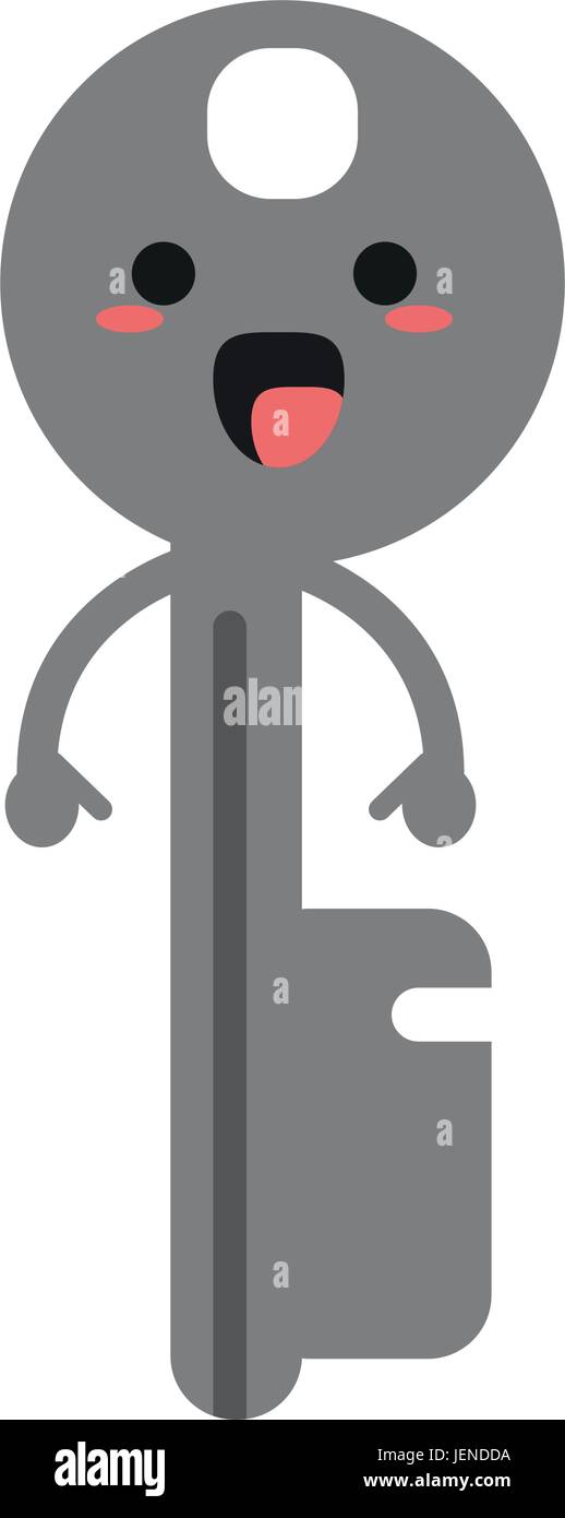 kawaii key icon image Stock Vector Image & Art - Alamy
