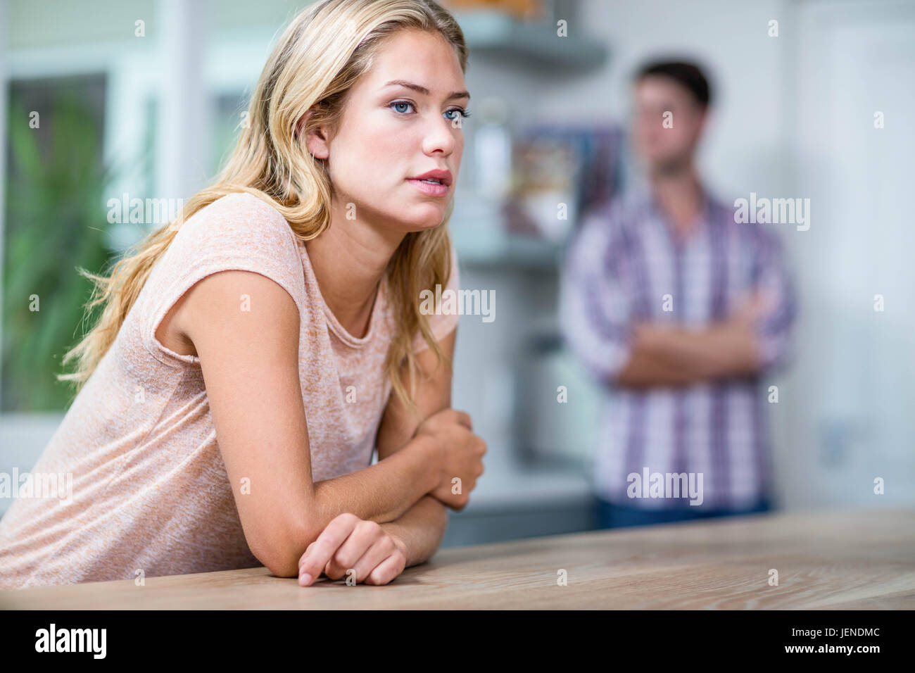 Annoyed couple ignoring each other Stock Photo - Alamy