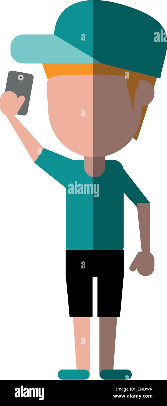 Man avatar smartphone person Stock Vector Images - Alamy